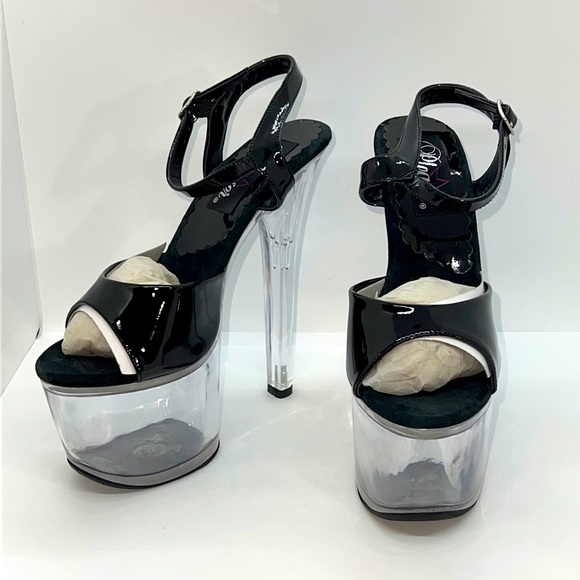 Pleaser | Shoes | Vintage Black Pleaser Light Up 7 Inch Stripper Heels ...